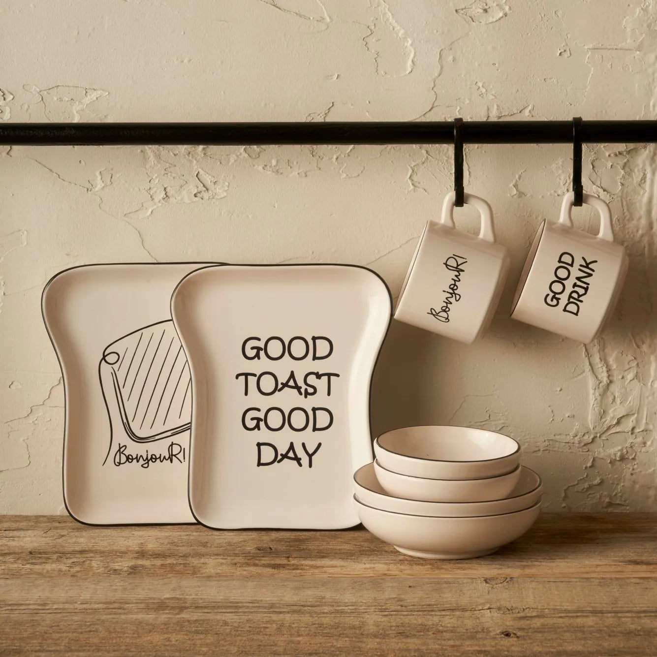 Toast Breakfast Set (8 Pieces) - Bella Maison